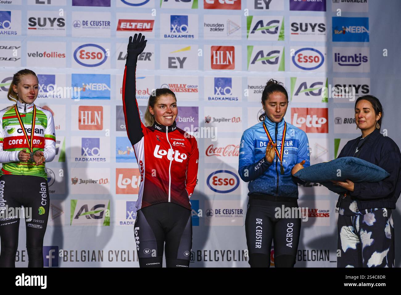 Heusden Zolder, Belgium. 11th Jan, 2025. Belgian Xaydee Van Sinaey ...