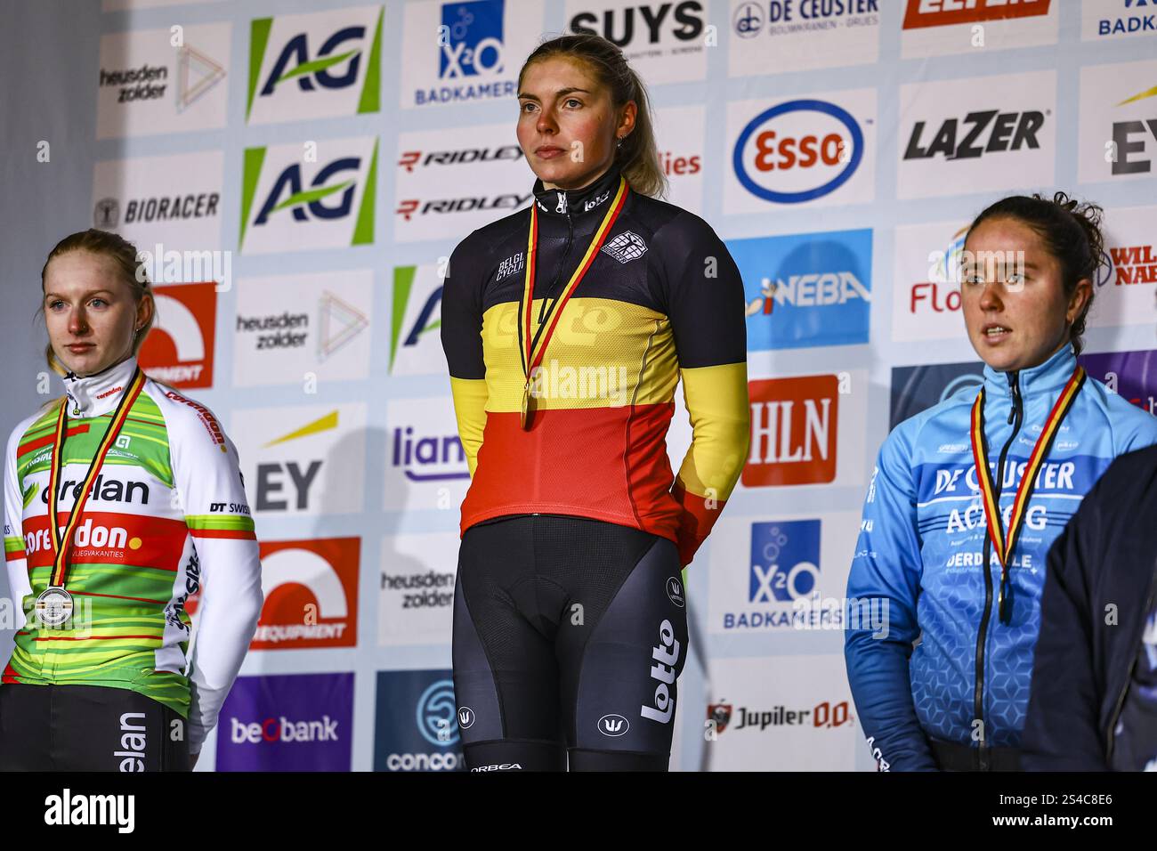 Heusden Zolder, Belgium. 11th Jan, 2025. Belgian Xaydee Van Sinaey ...