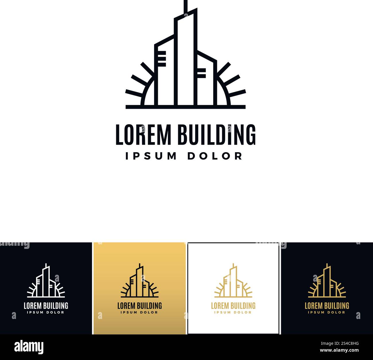 Commercial real estate logo vector icon. Commercial real estate logo ...