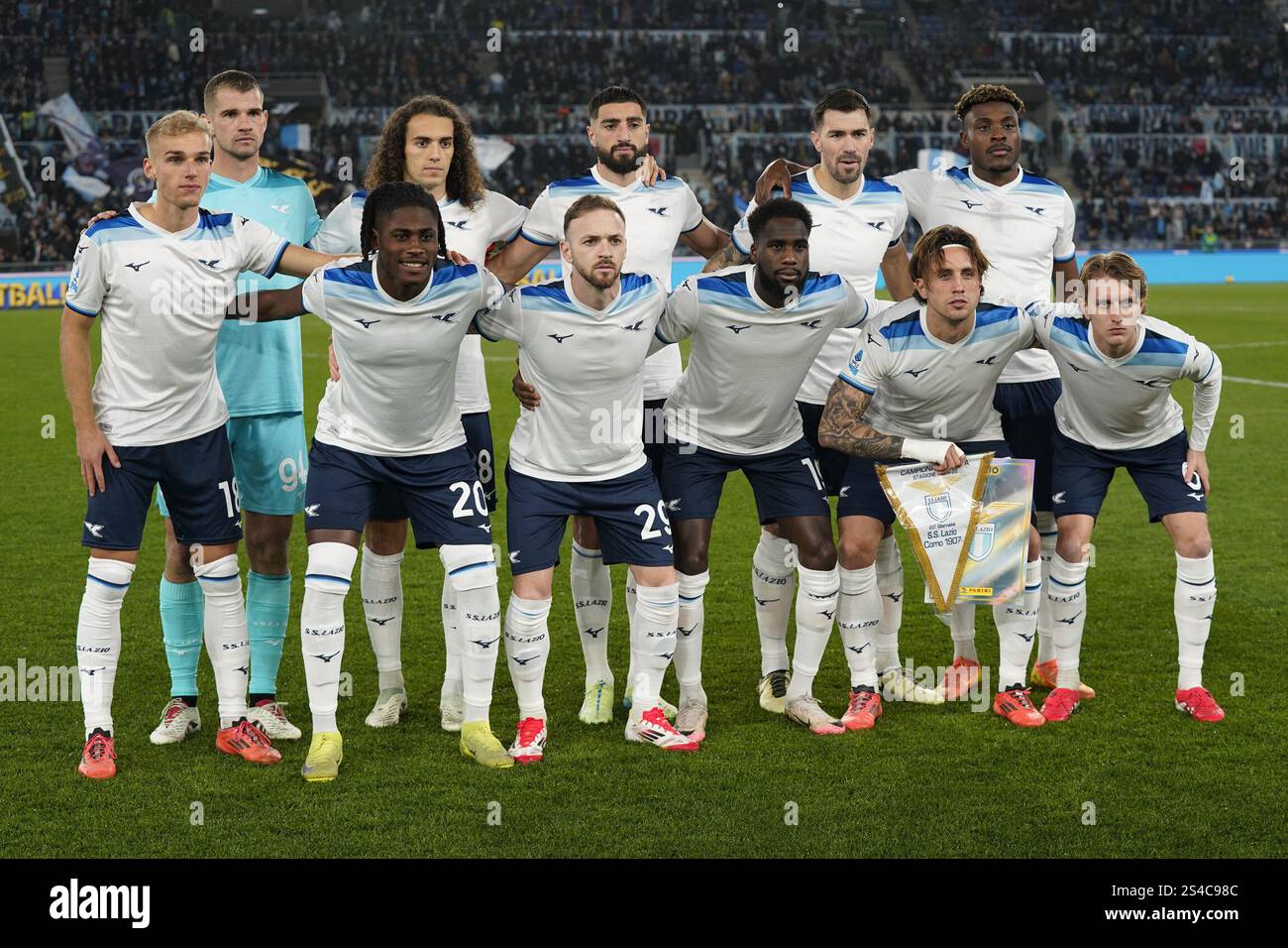 Rome, Italy. 10th Jan, 2025. Squad presentation during 20th day of the ...