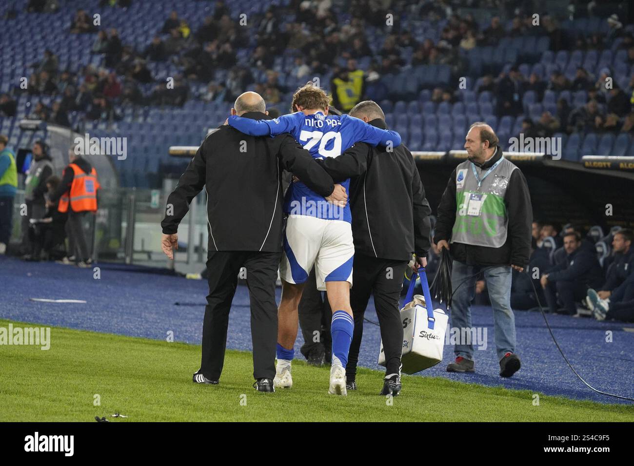 Rome, Italy. 10th Jan, 2025. Nico Paz during 20th day of the Serie A Italian Championship ...