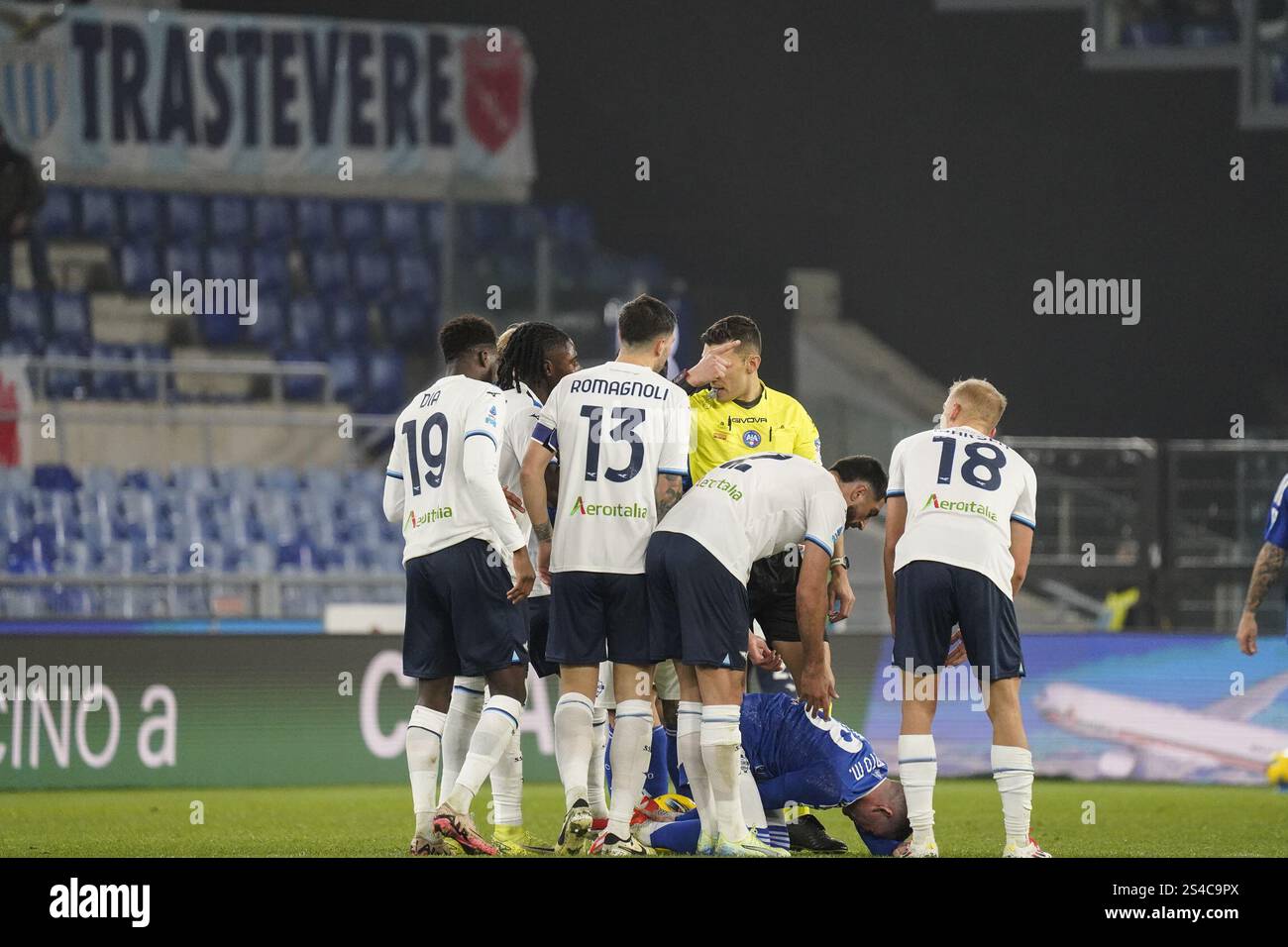 Rome, Italy. 10th Jan, 2025. during 20th day of the Serie A Italian Championship between S.S ...