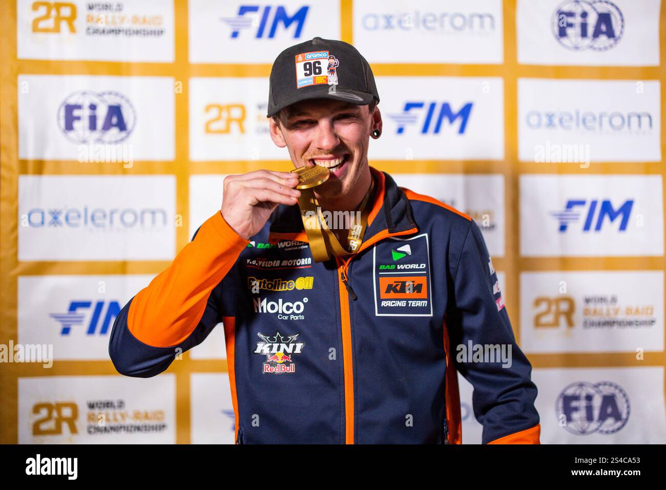 EBSTER Tobias (aut), KTM, Bas World KTM Racing Team, FIM W2RC, Rally2, portrait during the Stage ...