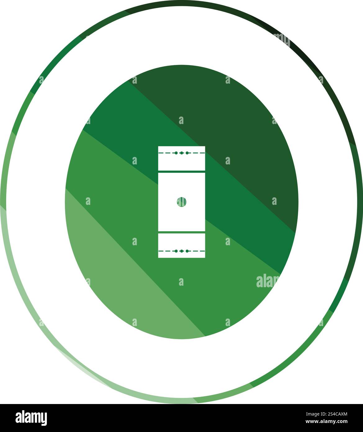 Cricket field icon. Cricket field icon. Flat color design. Vector ...