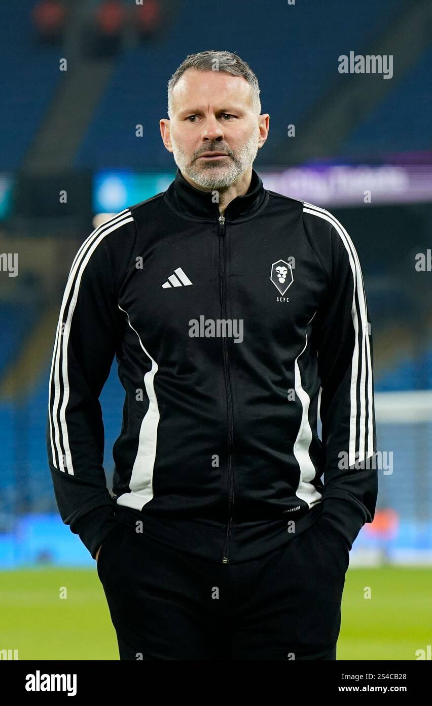Manchester, UK. 11th Jan, 2025. Co-Owner of Salford City Ryan Giggs ...