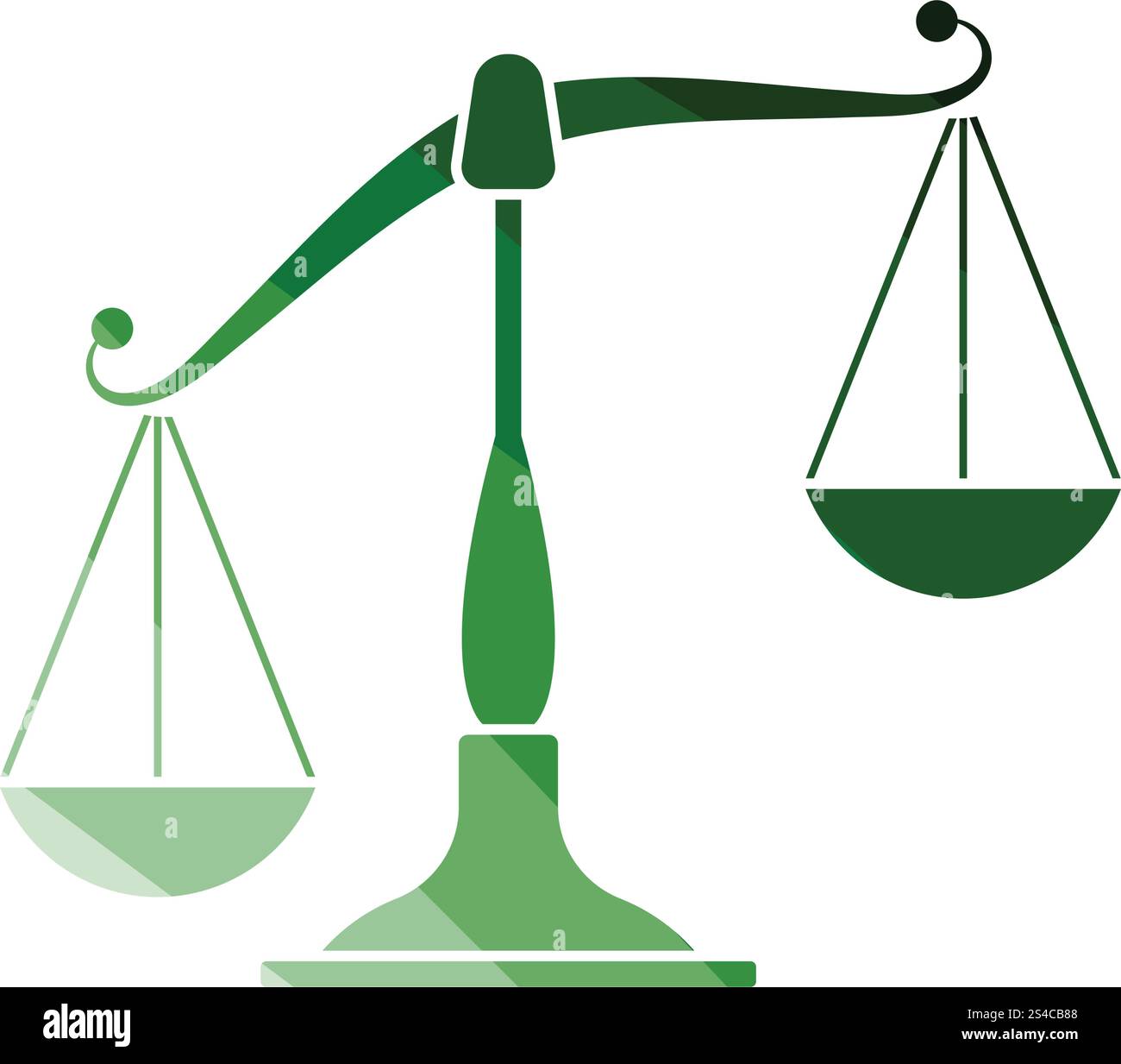 Scale icon. Scale icon. Flat color design. Vector illustration Stock ...