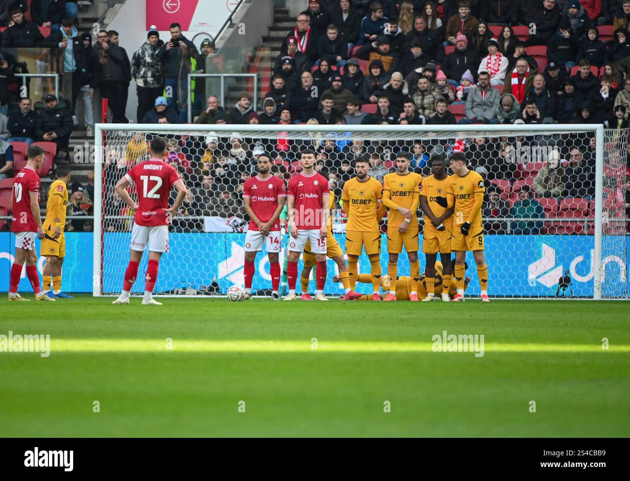 Ashton Gate, Bristol, UK. 11th Jan, 2025. FA Cup Third Round Football ...
