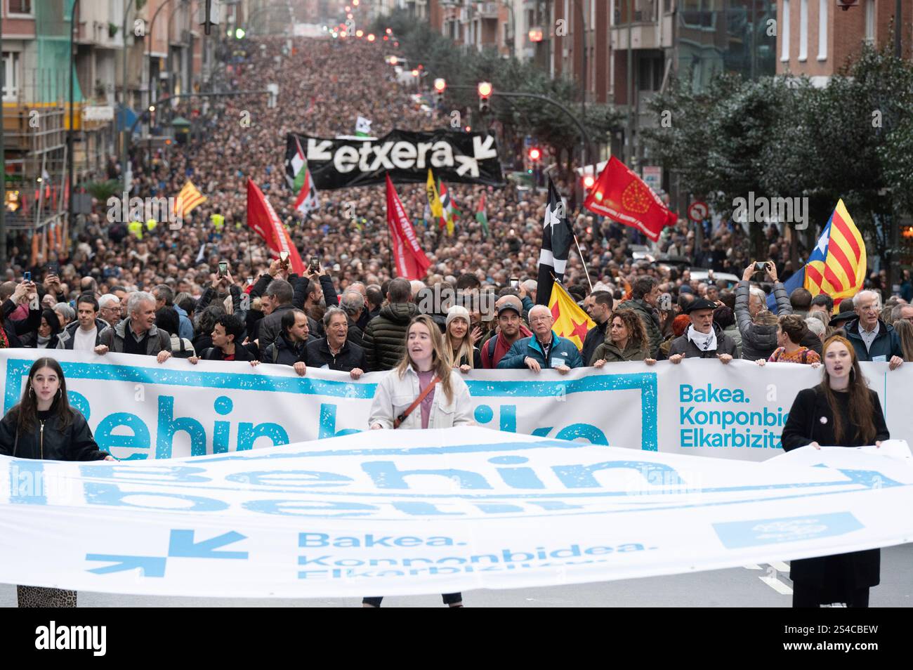 Hundreds of people during a protest called by SARE to demand the rights ...