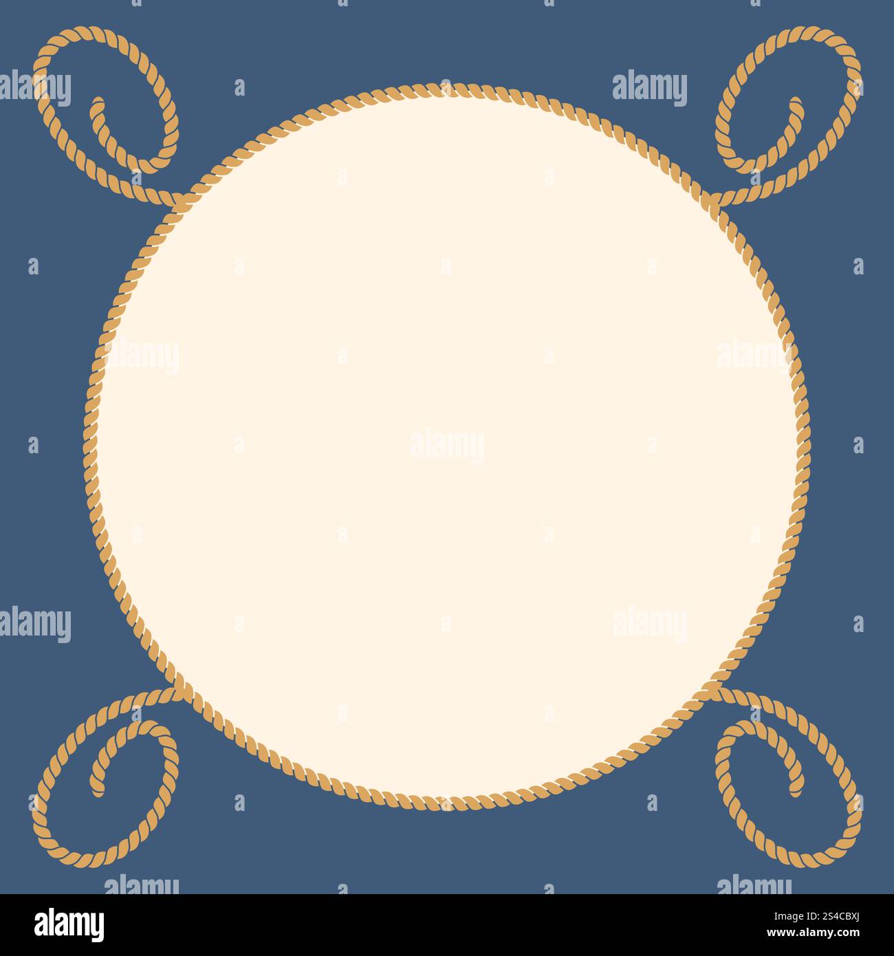 Round marine ropes frame for text. Round marine ropes frame for text ...