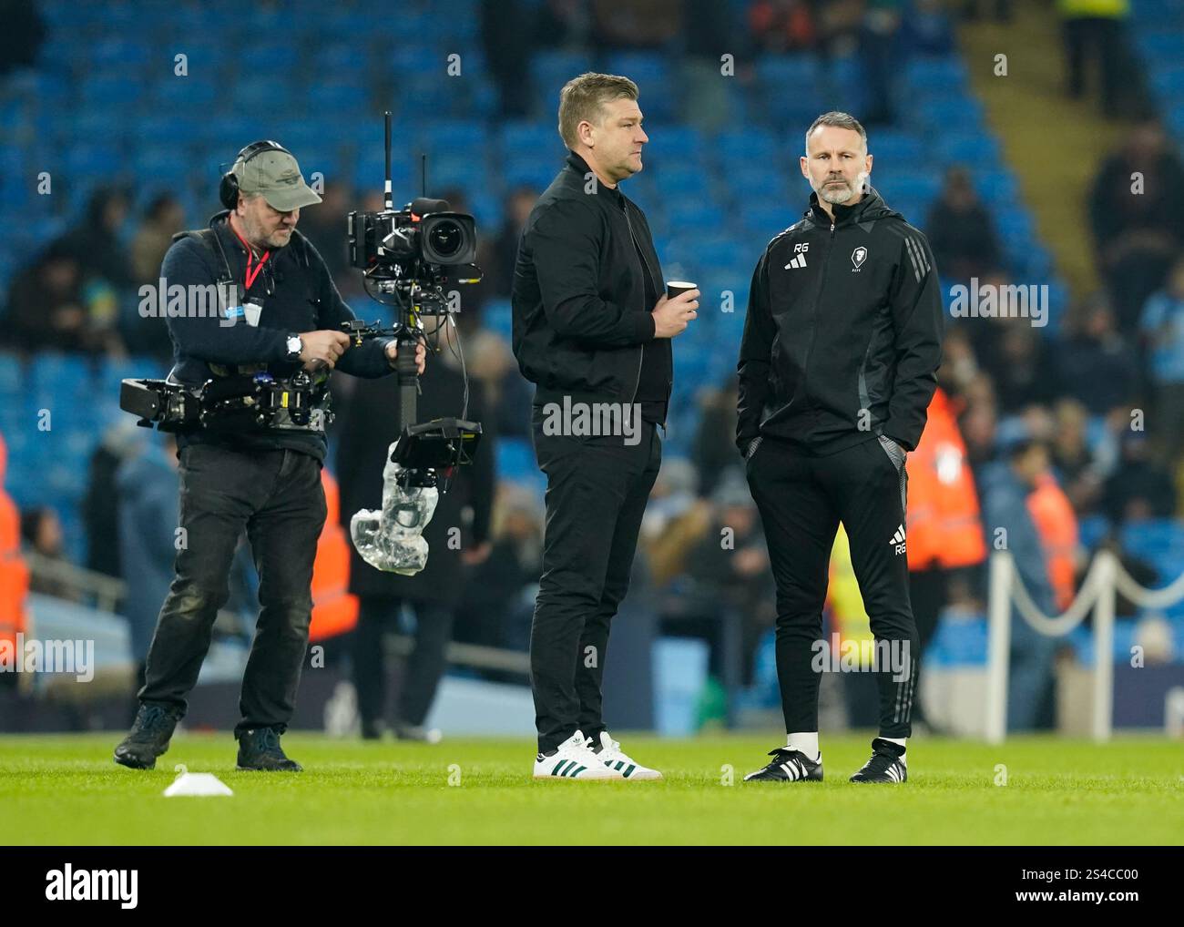 Manchester, England, 11th January 2025. Karl Robinson manager of ...