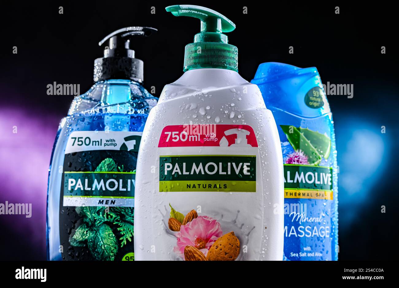 POZNAN, POL - NOV 21, 2024: Products of Palmolive, cosmetics trademark ...