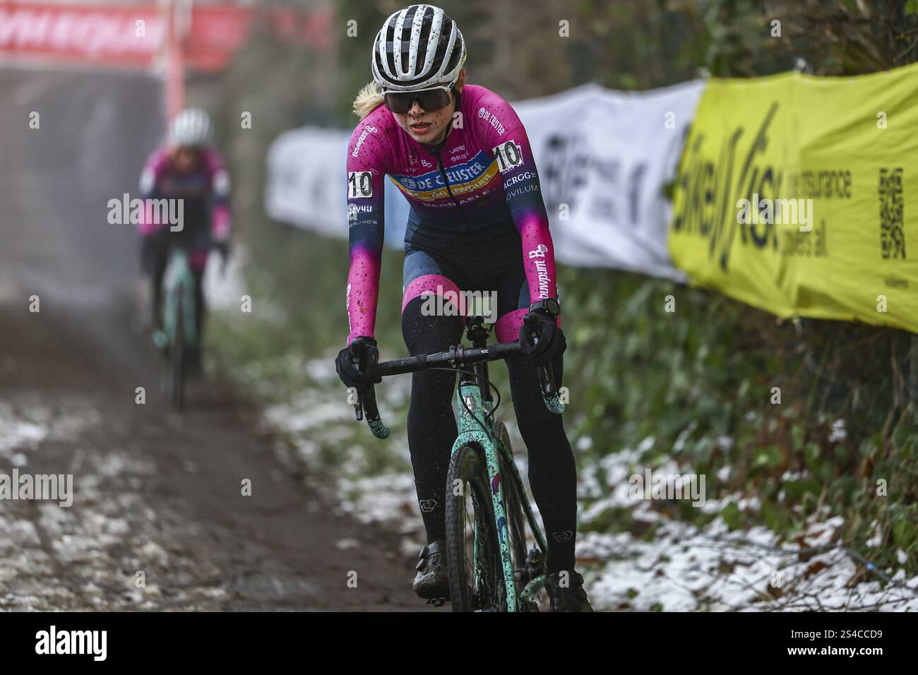 Heusden Zolder, Belgium. 11th Jan, 2025. Belgian Laura Verdonschot ...