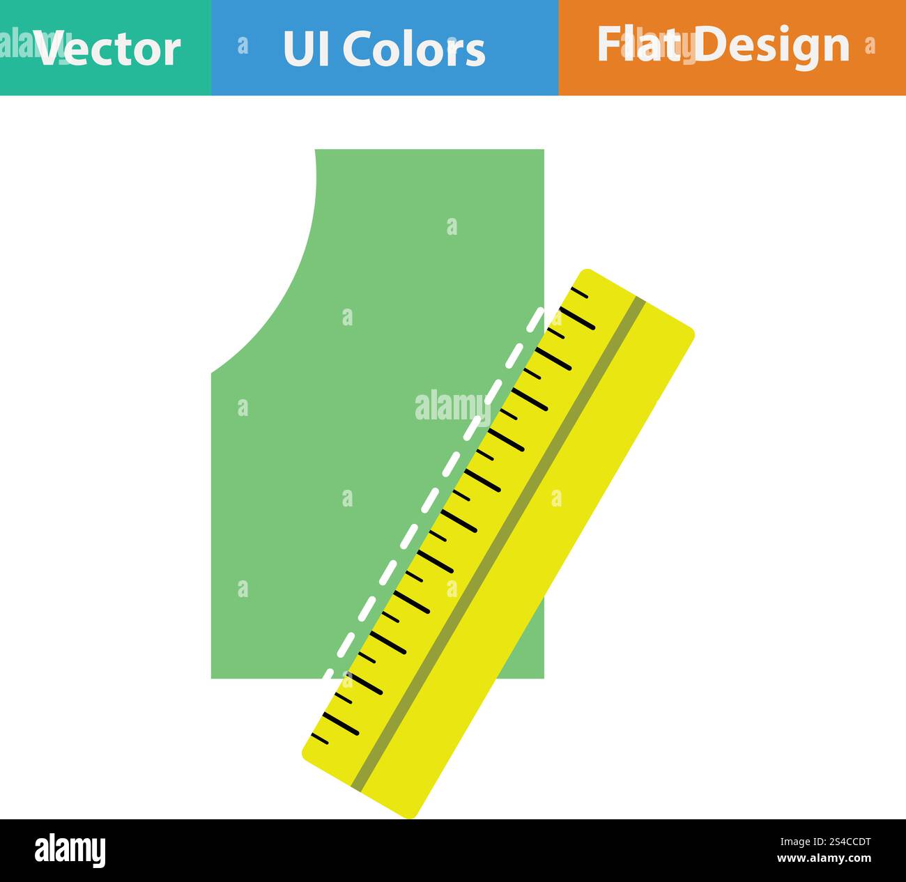 Sewing pattern icon. Sewing pattern icon. Flat color design. Vector ...