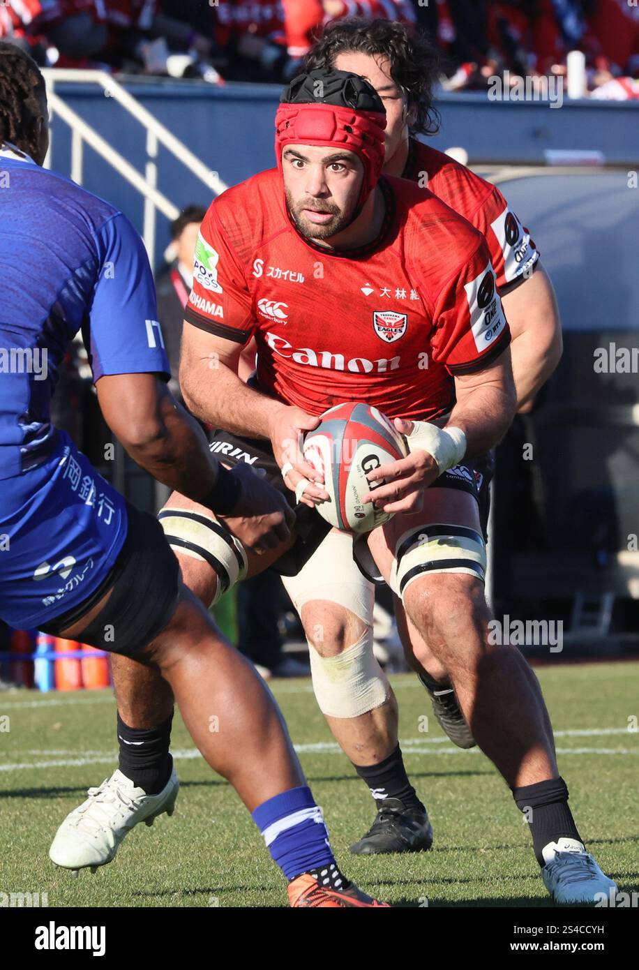 Yokohama, Japan. 11th Jan, 2025. Yokohama Canon Eagles flanker Billy ...