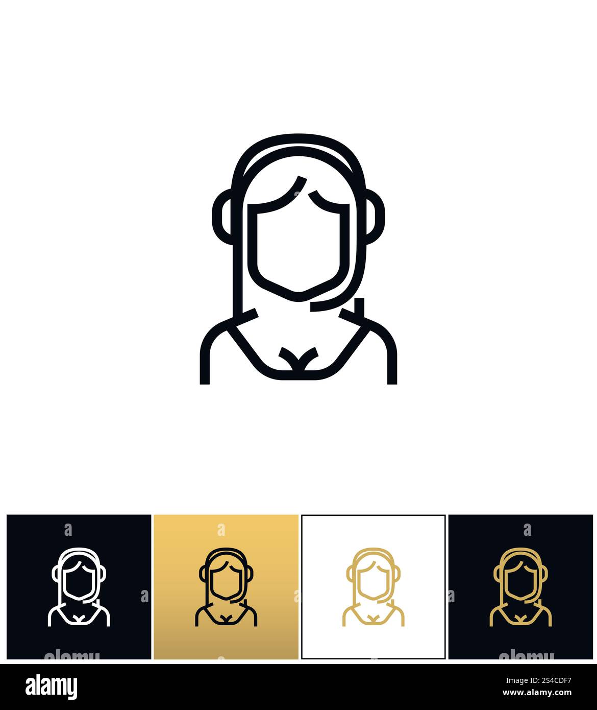 Secretary hotline assistance manager Stock Vector Images - Alamy