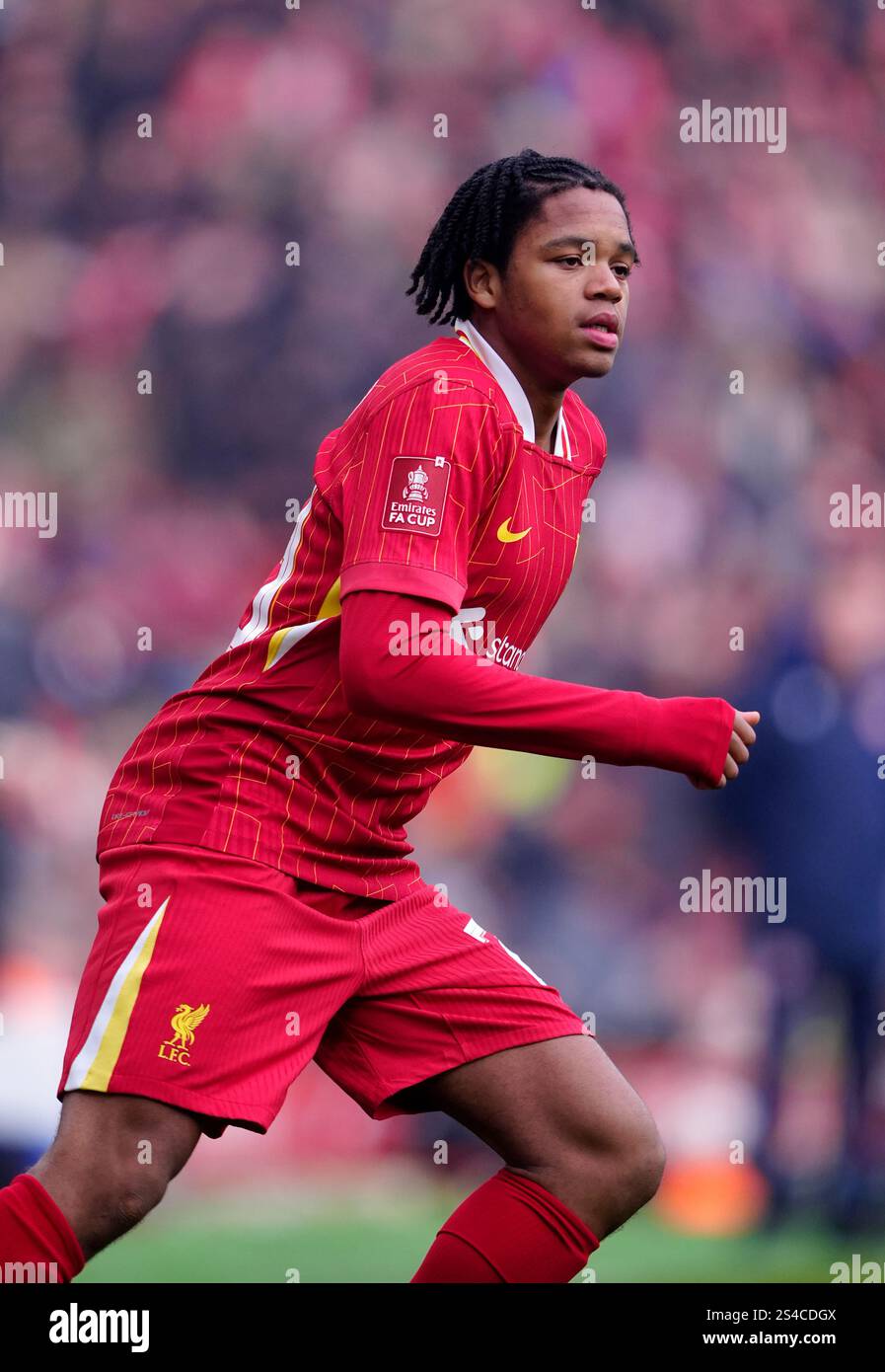 Liverpool's Rio Ngumoha during the Emirates FA Cup third round match at ...