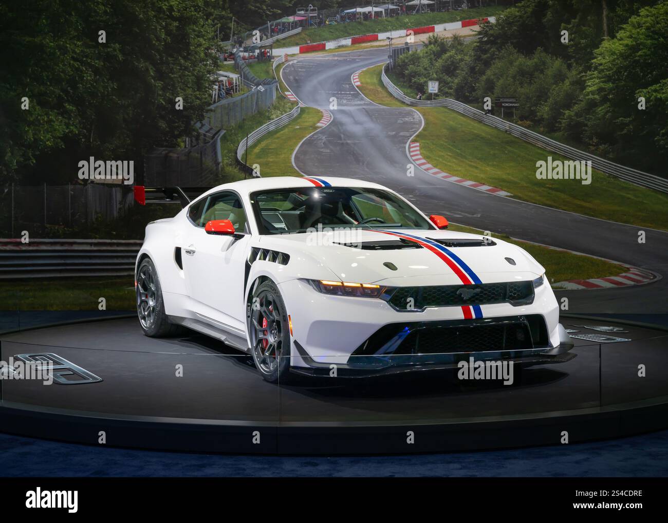 DETROIT, MI/USA - JANUARY 10, 2025: A 2025 Ford Mustang GTD (Grand ...