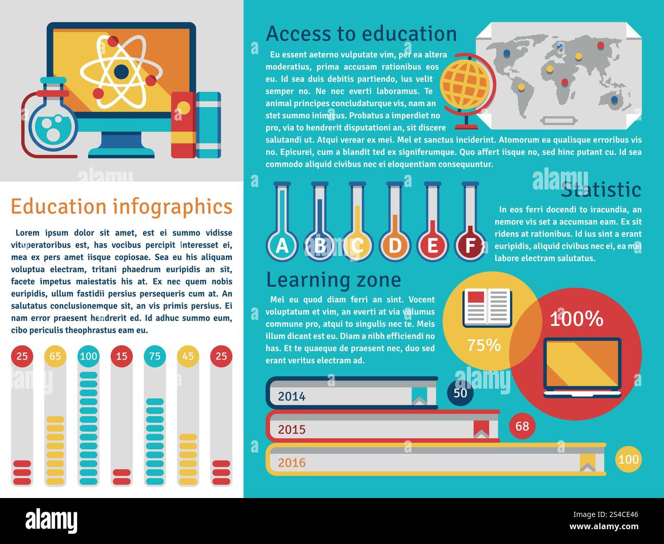 Education vector infographics template. Education vector infographics ...