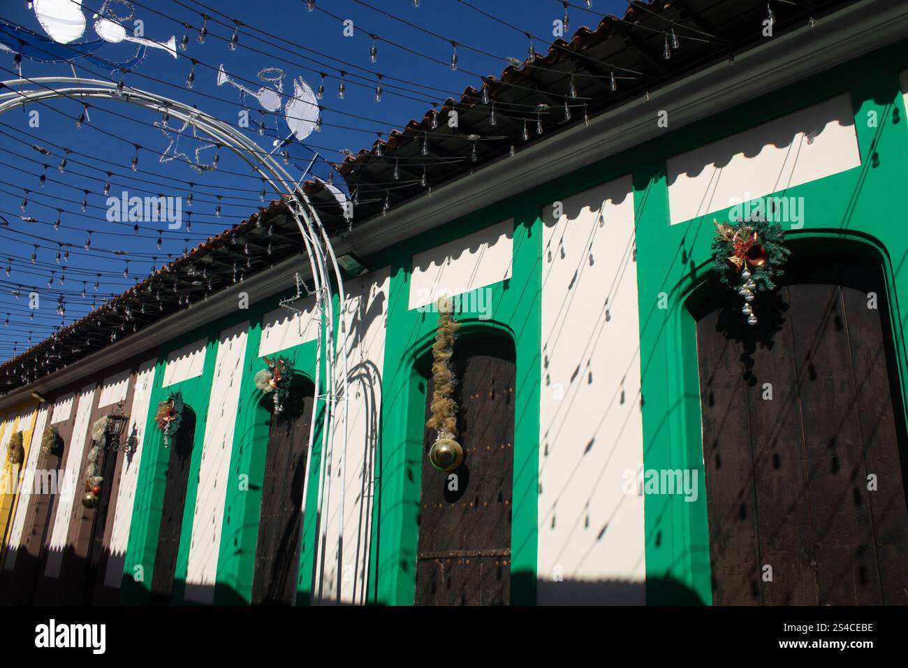 Traveling through La Guaira, Venezuela. Caribbean colonial architecture ...