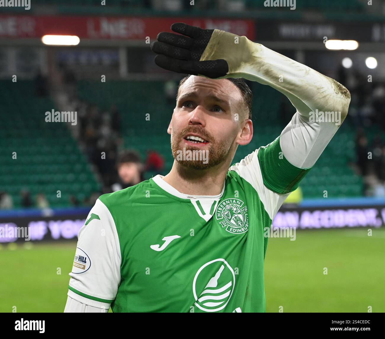 Easter Road Stadium, Edinburgh.Scotland UK.11th Jan 25 Hibernian vs ...
