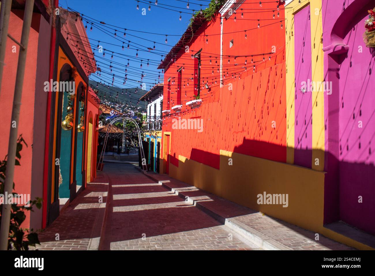 Traveling through La Guaira, Venezuela. Caribbean colonial architecture ...