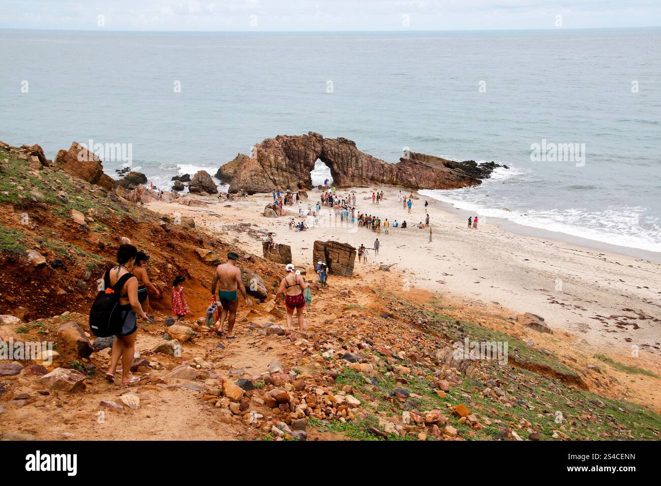 Jericoacoara, Ceara / Brazil - January 21, 2020: tourists visiting the ...