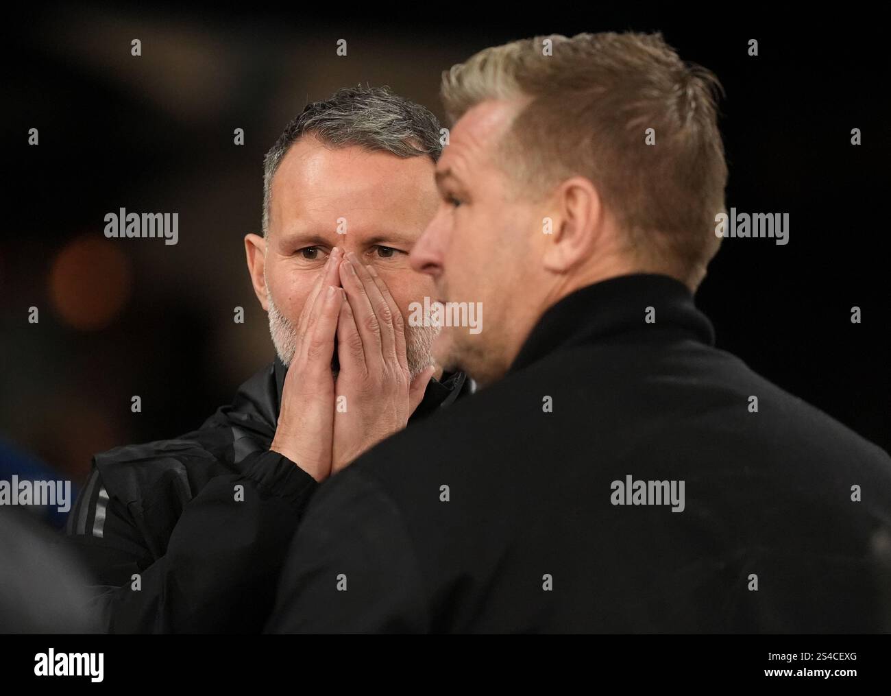 Salford City manager Karl Robinson and Director of Football/Assistant ...