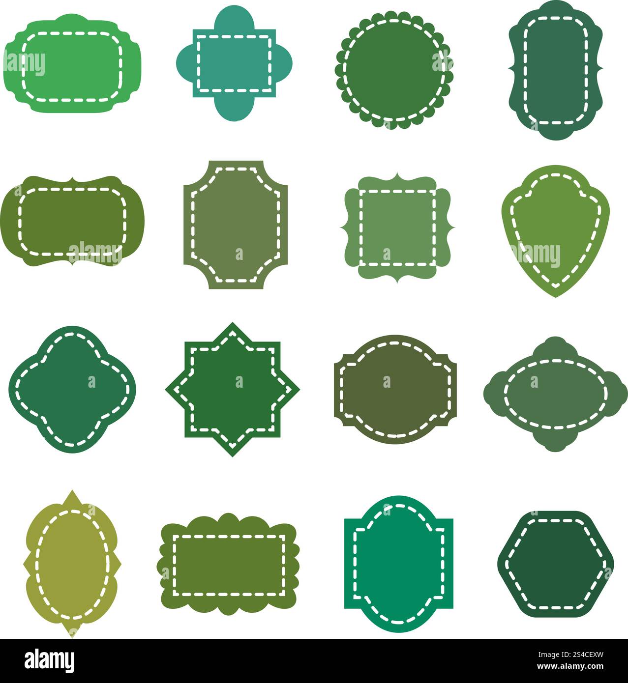 Eco green natural organic product badges vector shapes set. Eco green ...
