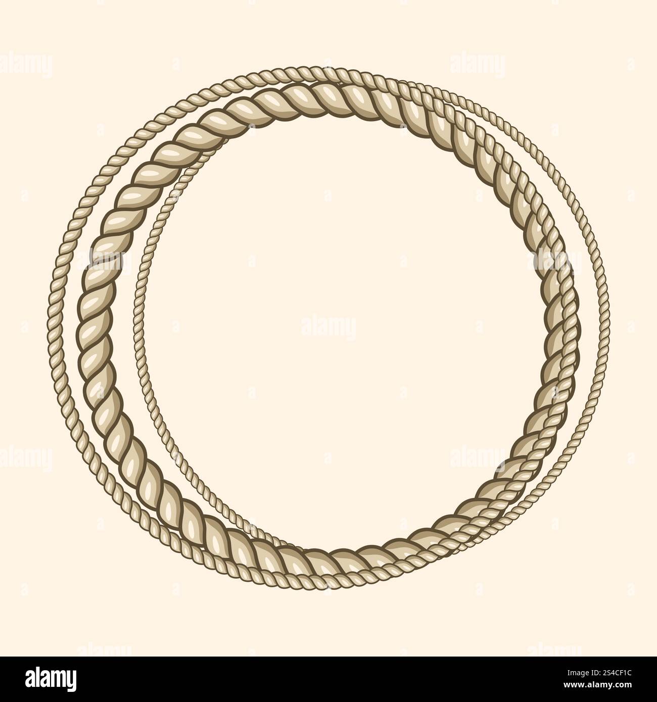 Round marine ropes frame for text. Round marine ropes frame for text ...