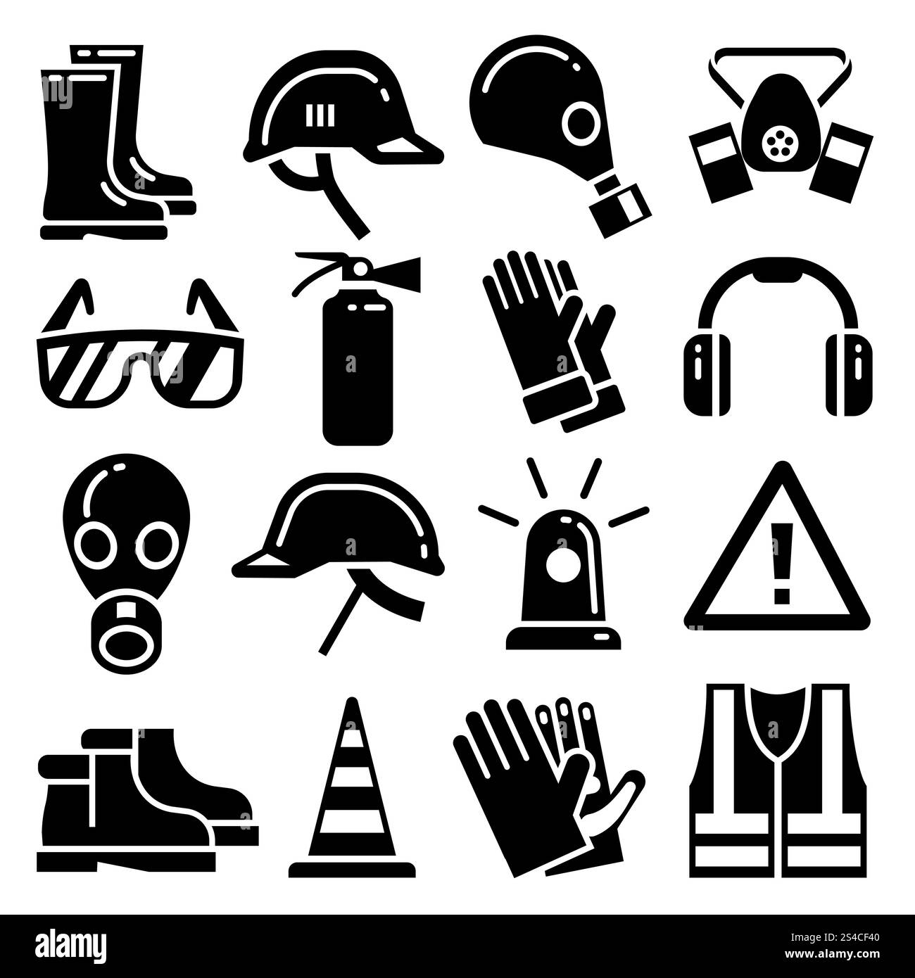 Personal protective equipment vector icons set. Personal protective ...