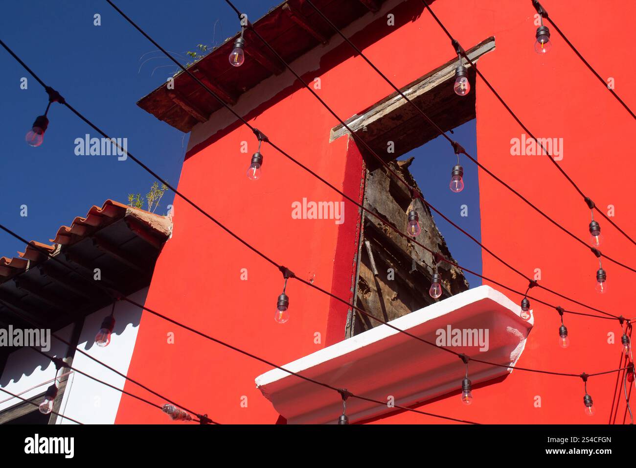 Traveling through La Guaira, Venezuela. Caribbean colonial architecture ...