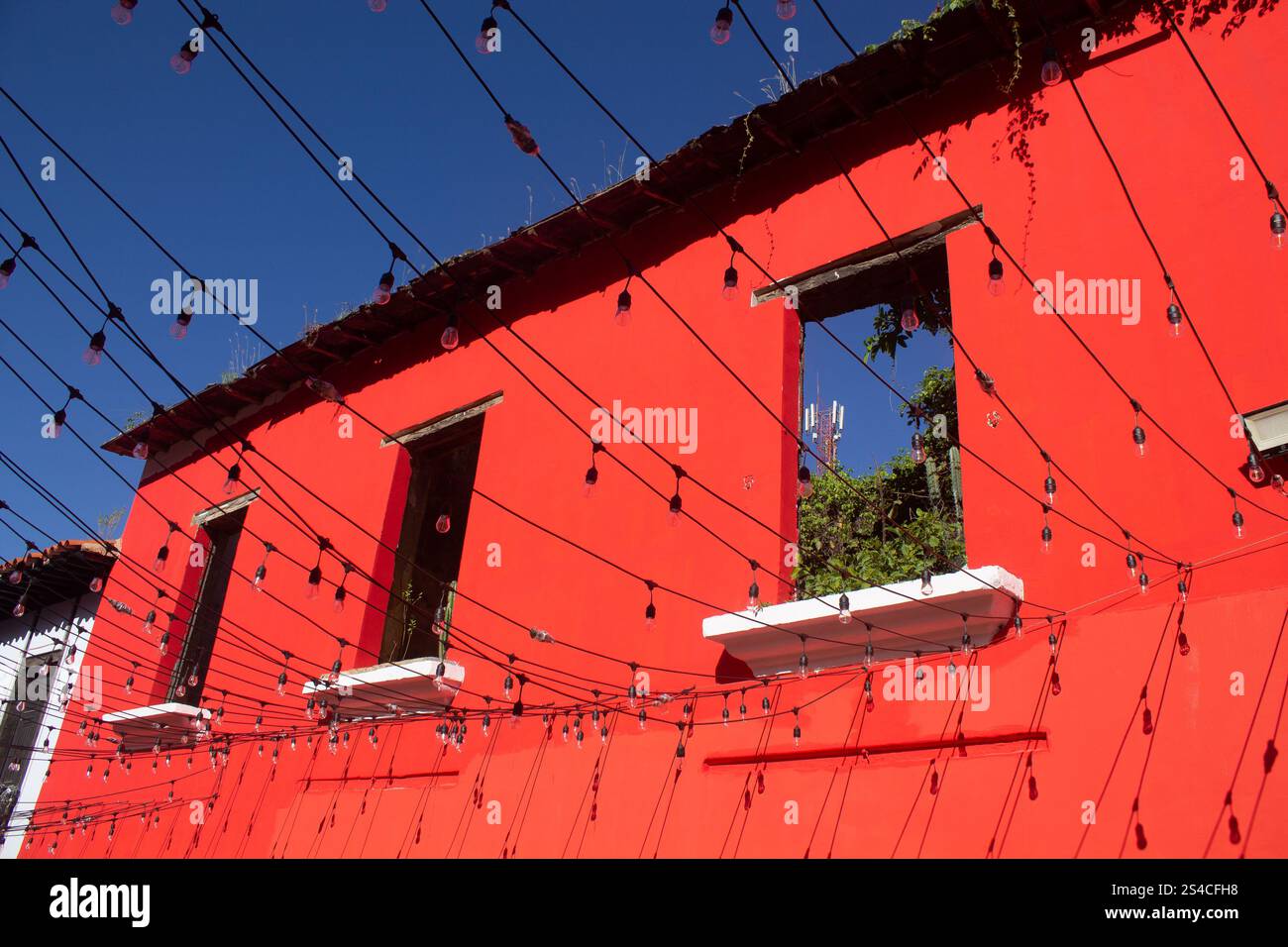 Traveling through La Guaira, Venezuela. Caribbean colonial architecture ...