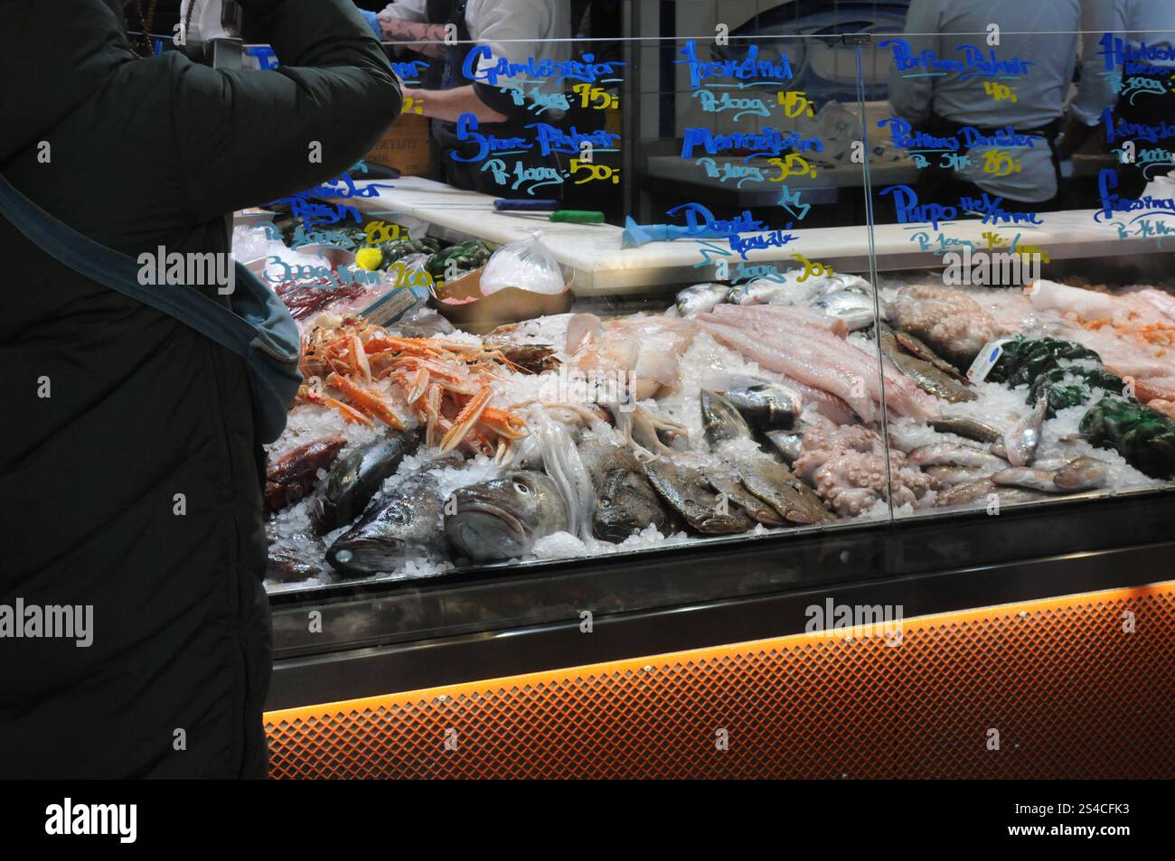 Copenhagen/ DenmarK/11 janaury 2025/ sea food fish shop in danish ...