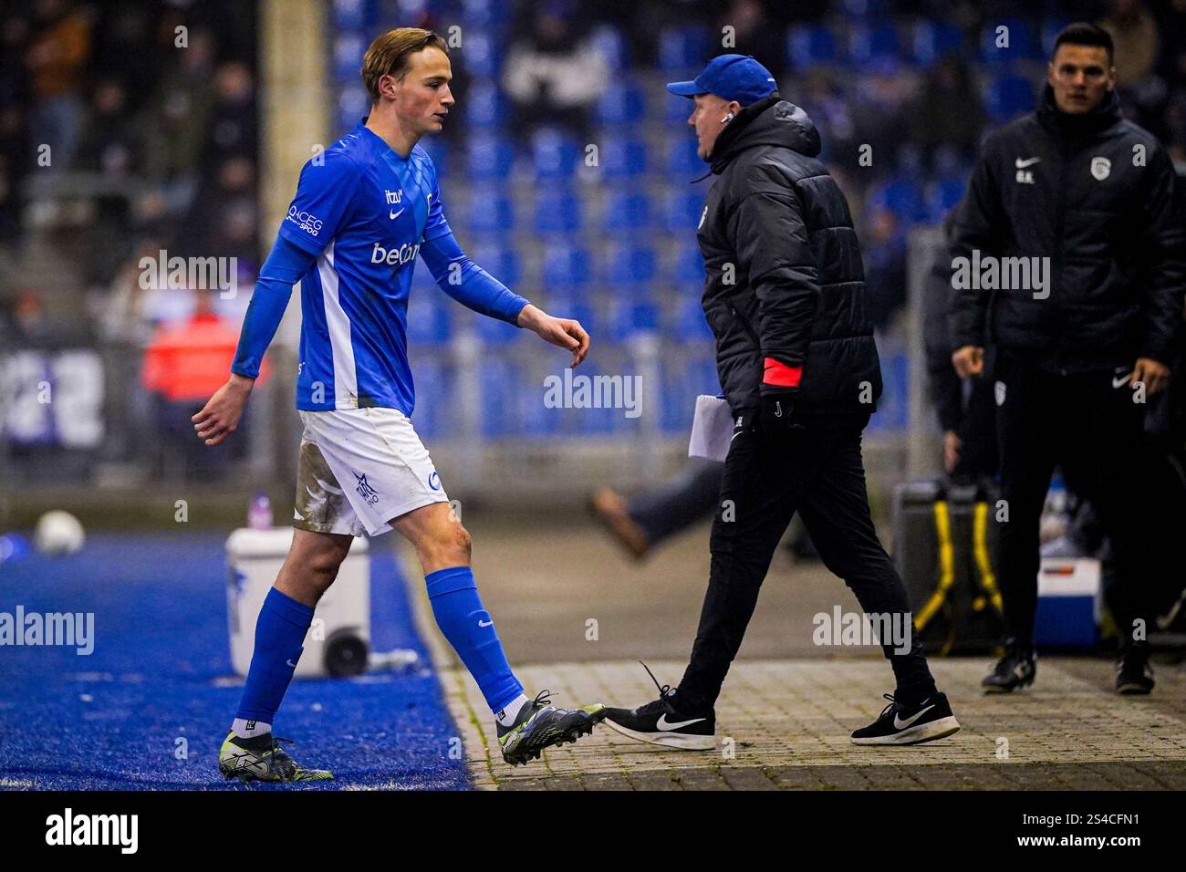 Genk, Belgium. 11th Jan, 2025. GENK, BELGIUM - JANUARY 11: Matte Smets ...