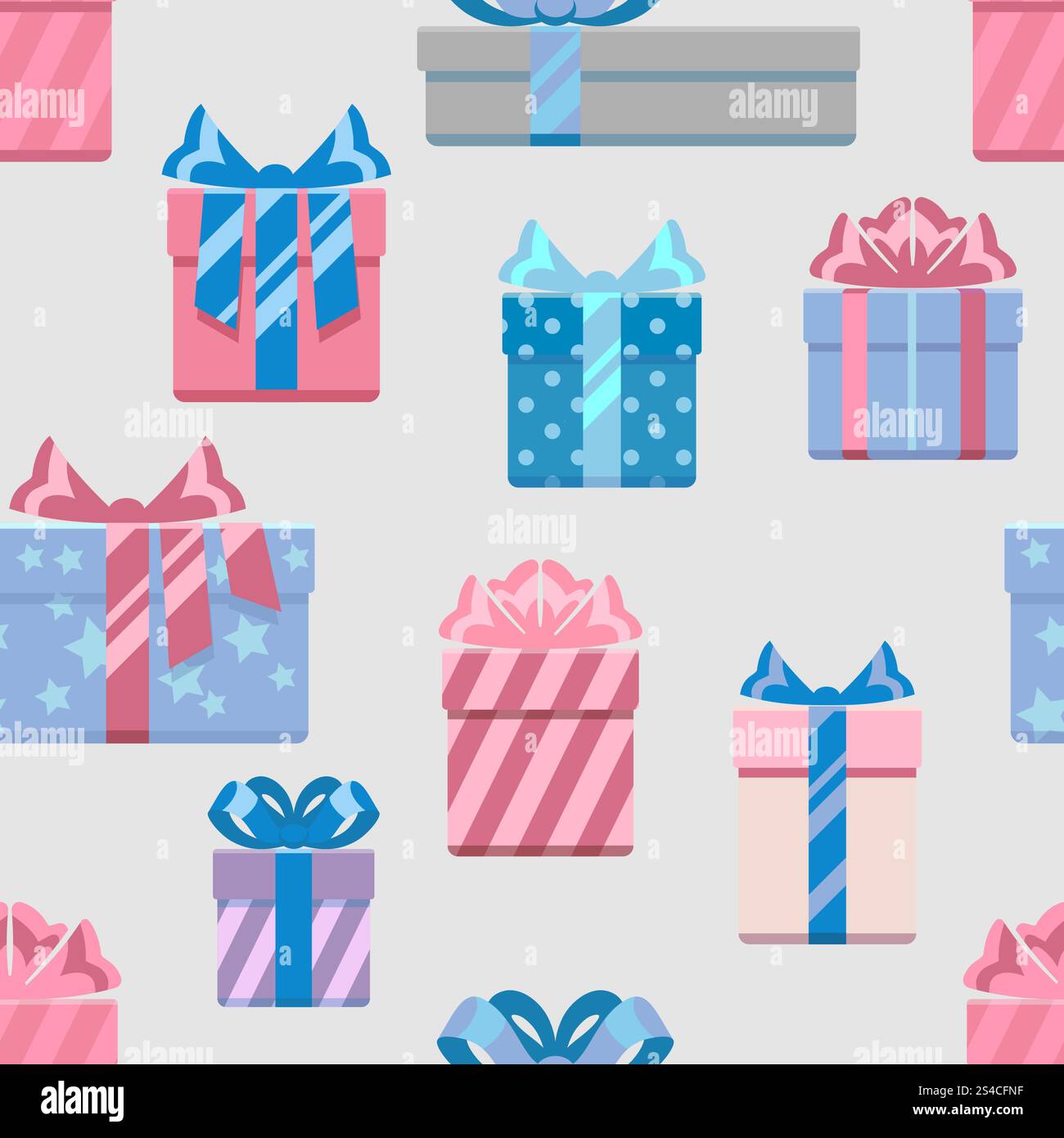 Gift boxes vector seamless pattern. Gift boxes vector seamless pattern ...