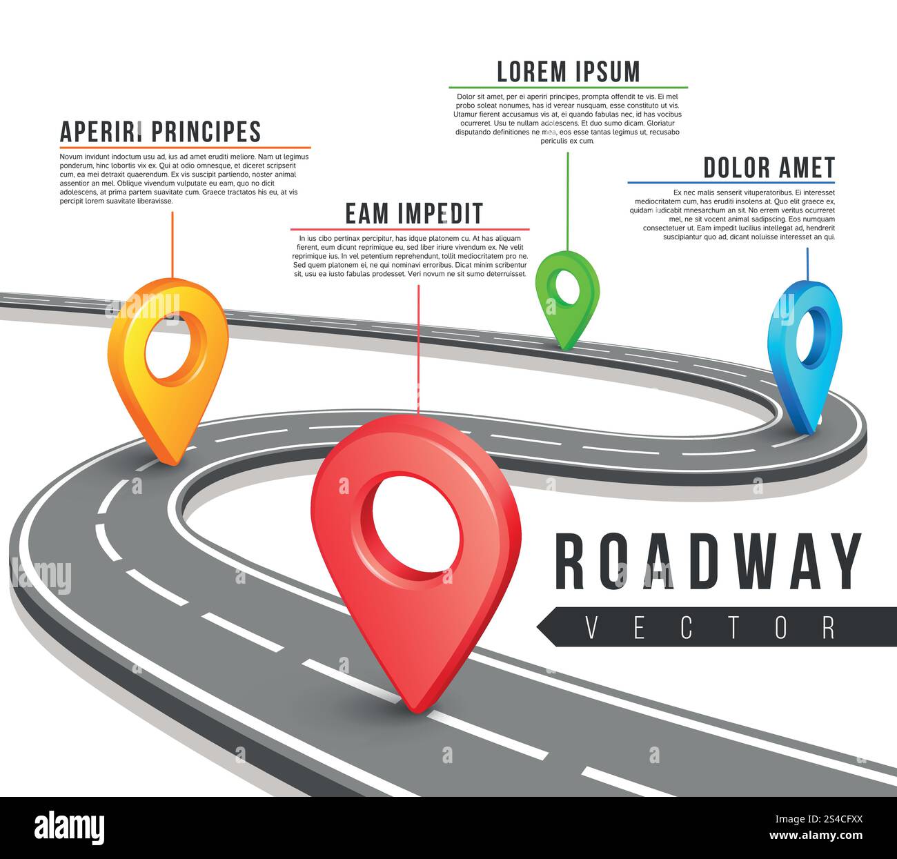 Street road map for vector business infographics design. Street road ...