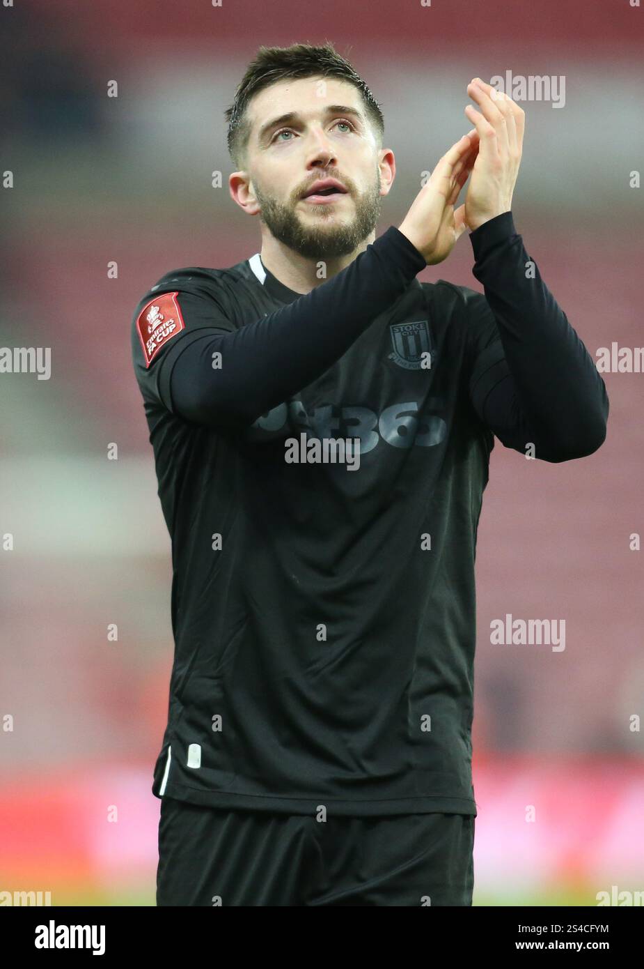 Stoke City's Lynden Gooch during the Emirates FA Cup Third Round match ...