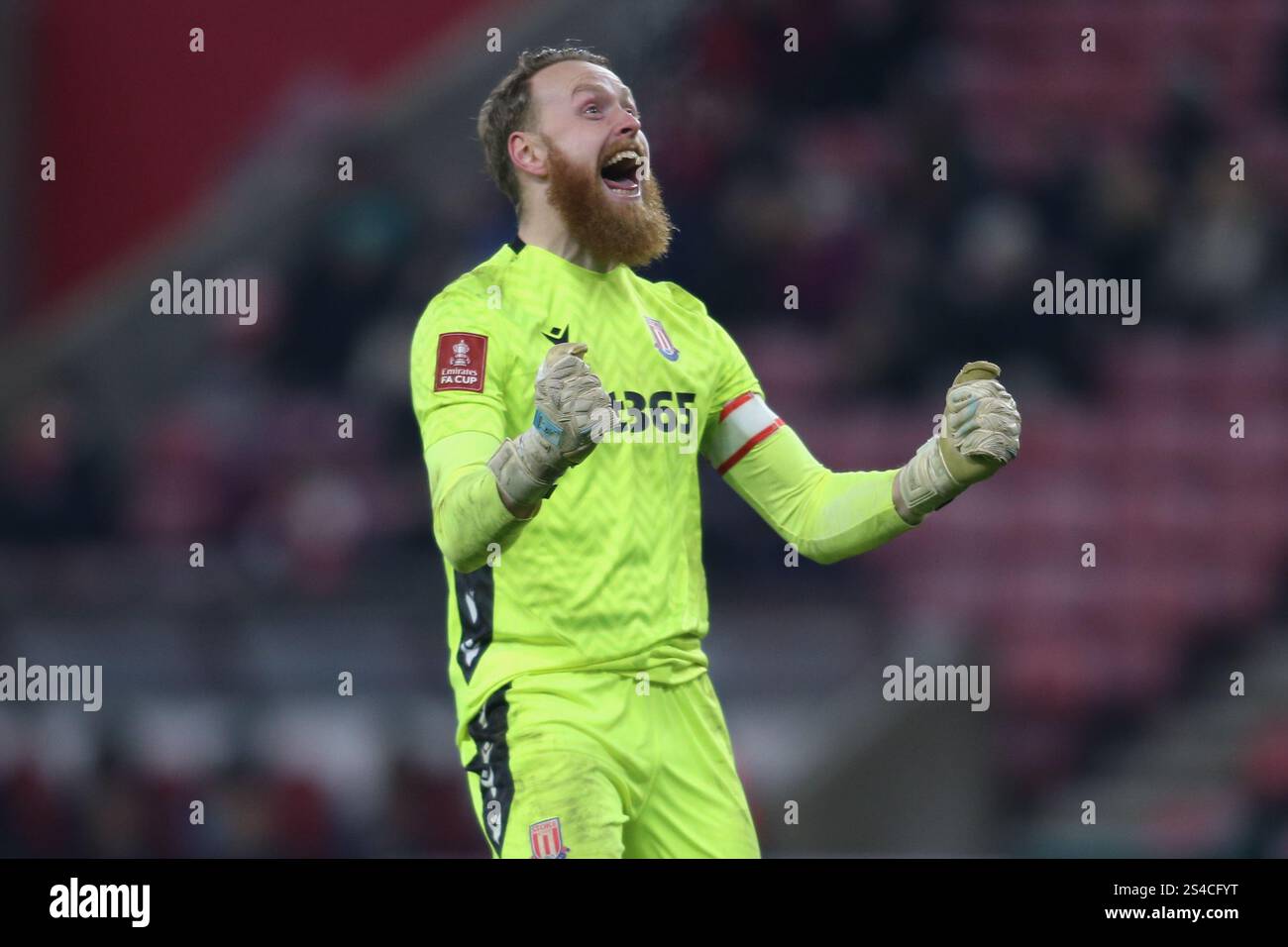 Stadium Of Light, Sunderland on Saturday 11th January 2025. Stoke City ...