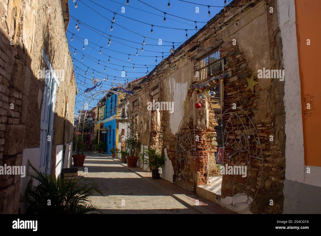 Traveling through La Guaira, Venezuela. Ruins of barracks from the ...