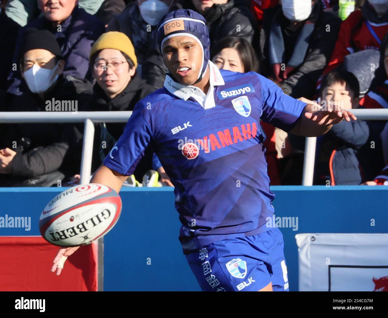 Yokohama, Japan. 11th Jan, 2025. Shizuoka BlueRevs wing damian Markus ...