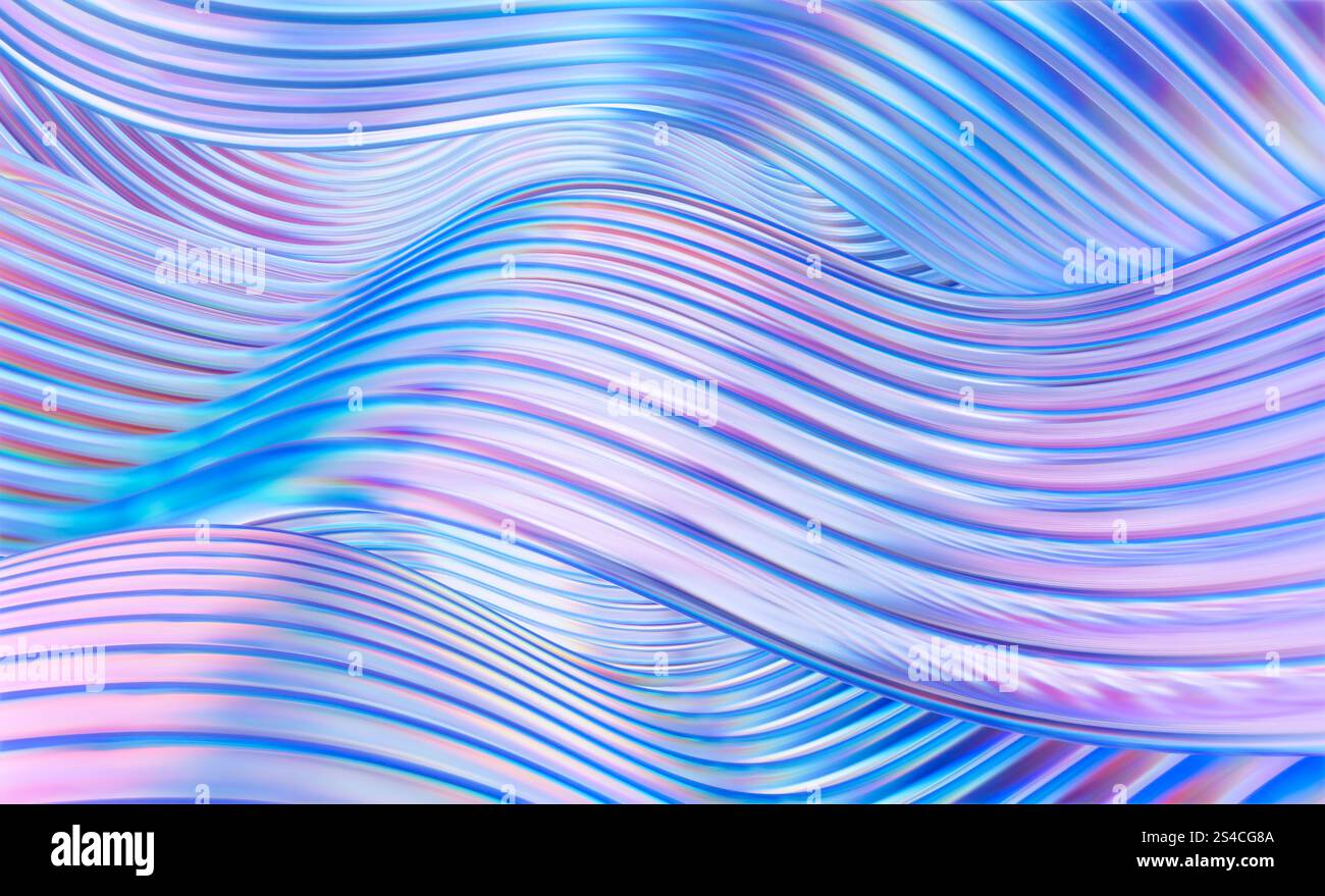 Chromatic Light Colors Background With Abstract Gradient Waves, 3d ...