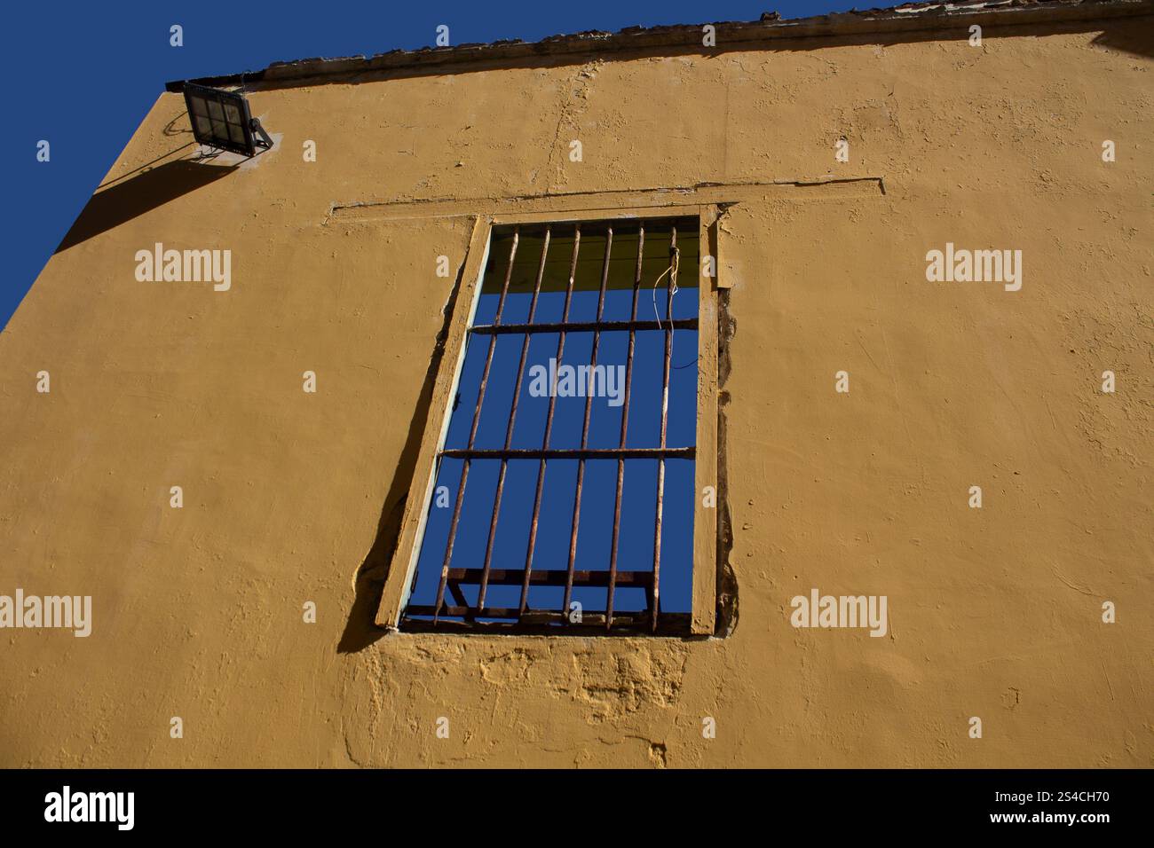 Window of a colonial house in the Caribbean. Traveling through La ...