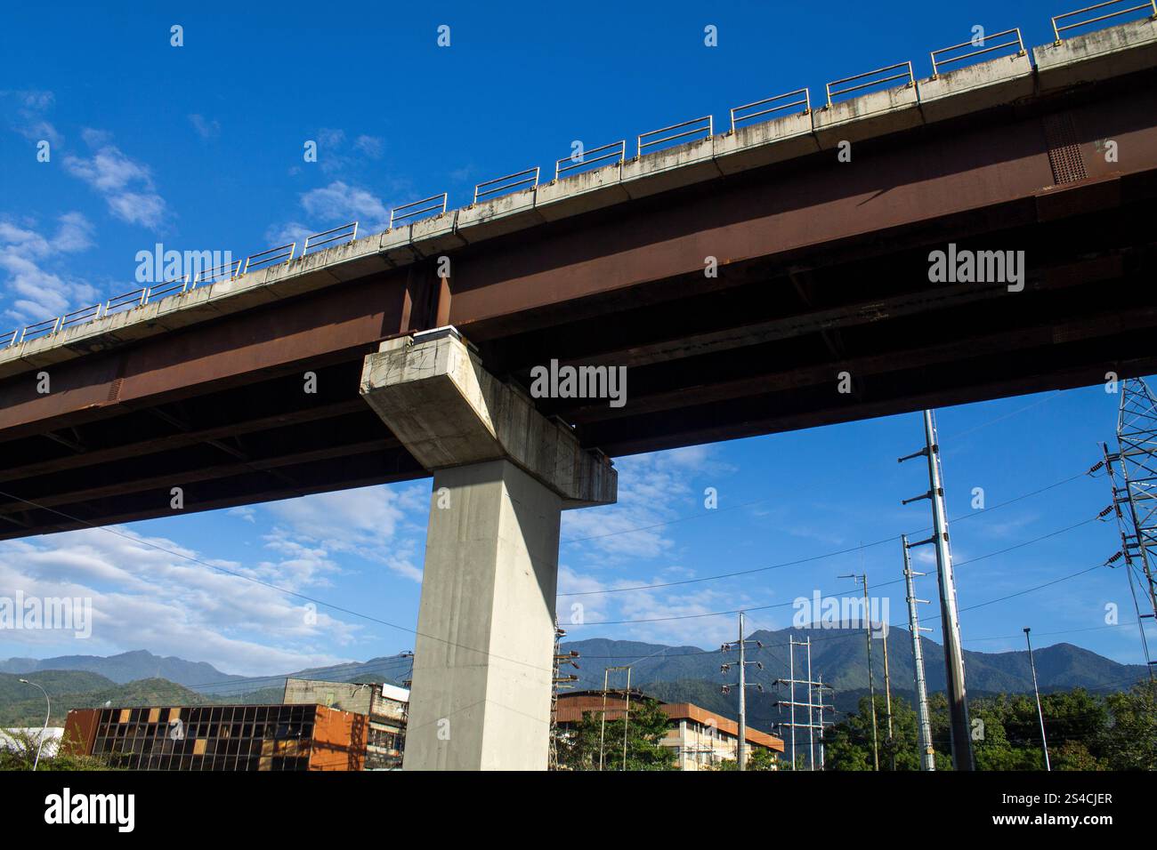 Abandoned structures of the Guarenas and Guatire metro in the Miranda ...