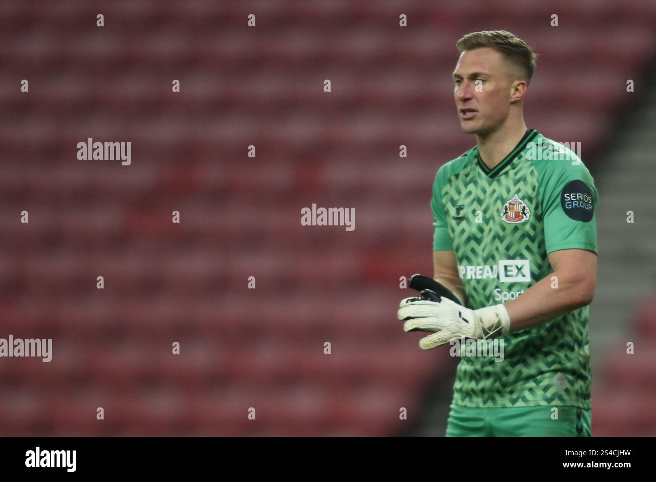 Sunderland Goalkeeper Simon Moore during the Emirates FA Cup Third ...