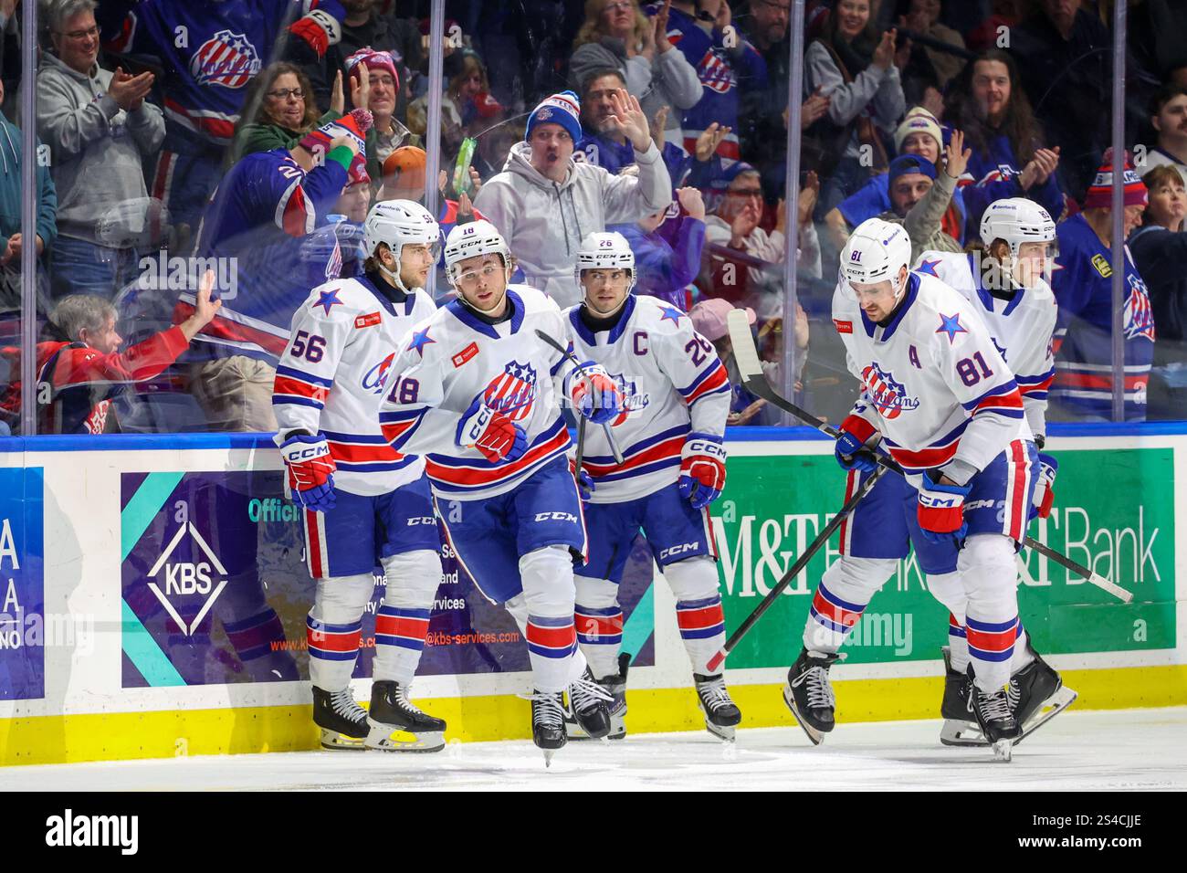 Rochester, New York, USA. 10th Jan, 2025. Rochester Americans forward ...