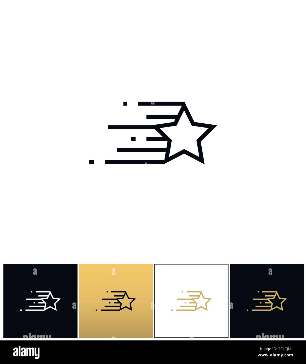 Star line features vector icon. Star line features vector icon. Star ...
