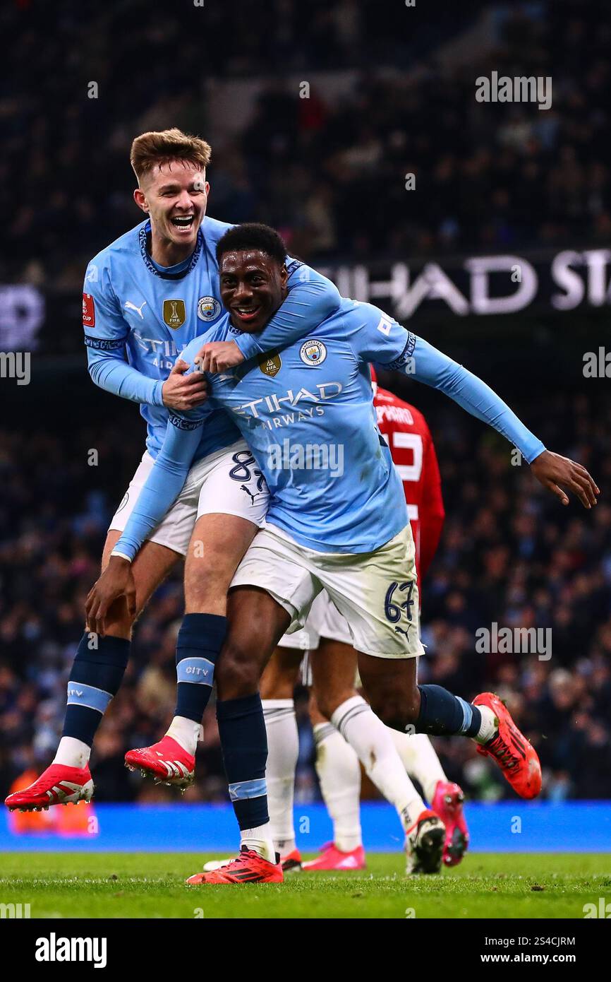 Manchester, UK. 11th Jan, 2025. Divin Mubama of Manchester City ...