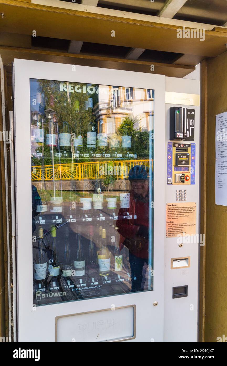 Wine vending machine, Enkirch, Mosel, Rheinland-Pfalz, Germany Stock ...