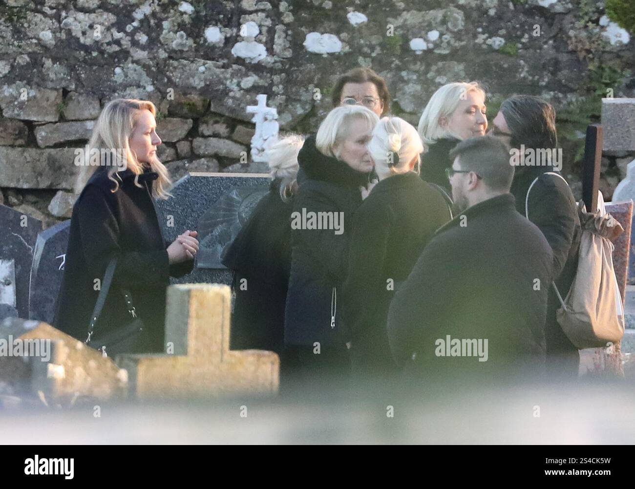 Trinite Sur Mer, France. 11th Jan, 2025. (L to R) Marion Marechal, Yann ...