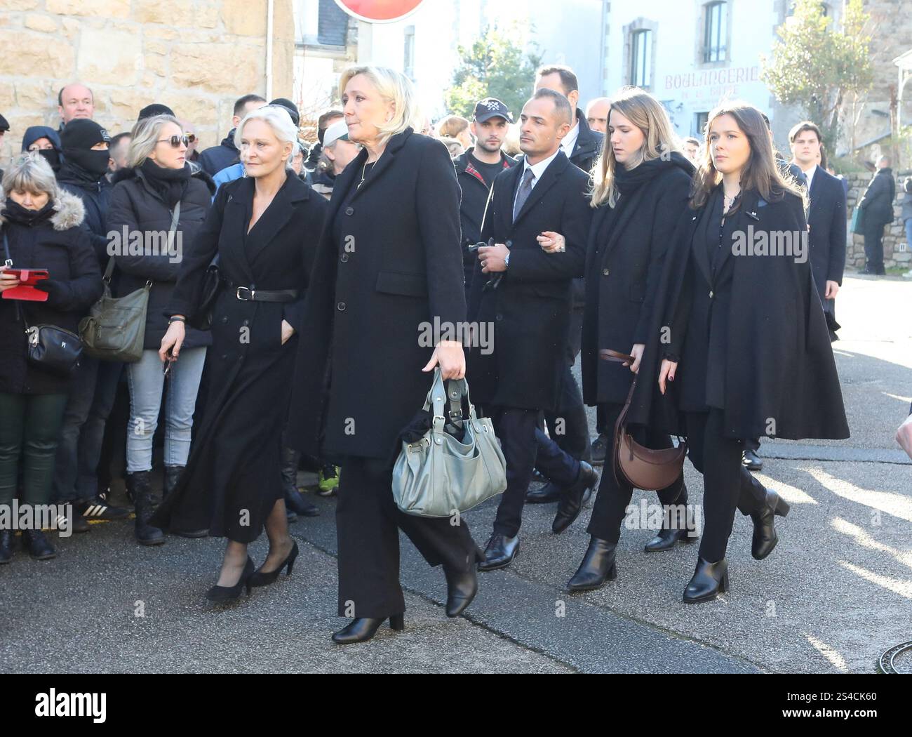 Trinite Sur Mer, France. 11th Jan, 2025. (L to R) Marie-Caroline Le Pen ...